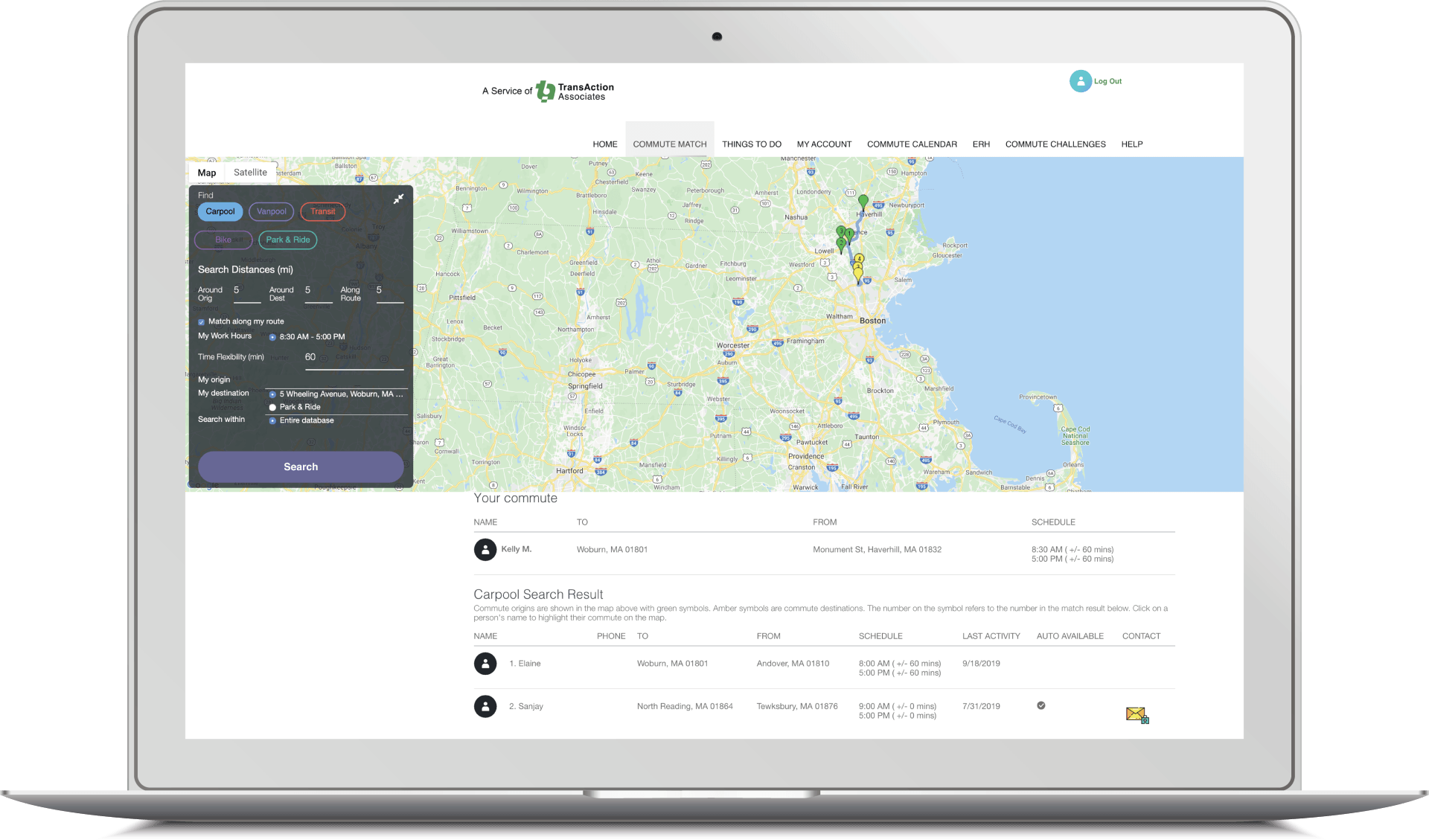 Connecting to a Park-n-Ride