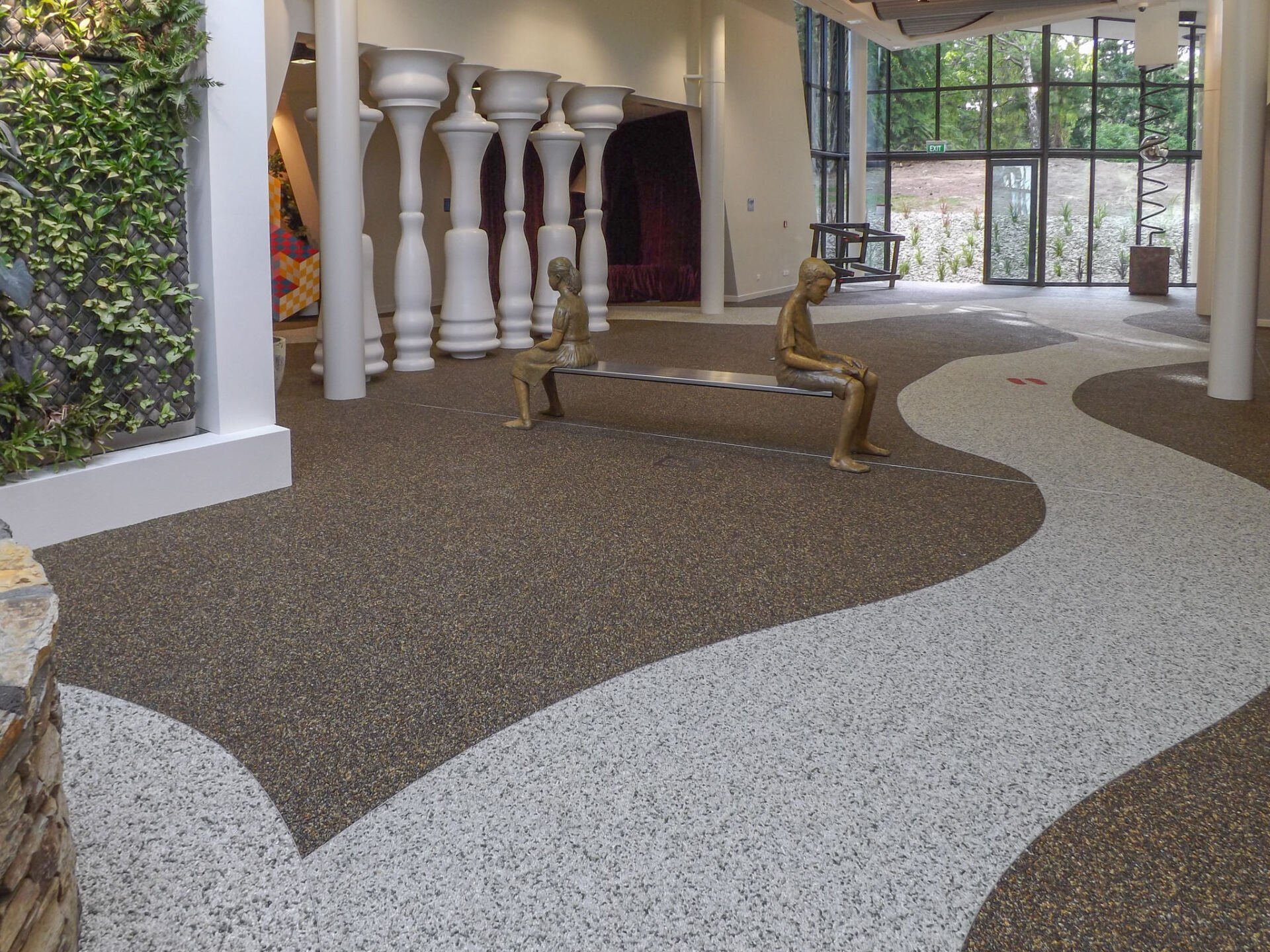 Natural Stone Carpet | Coloured Concrete Alternatives | Floors designed ...