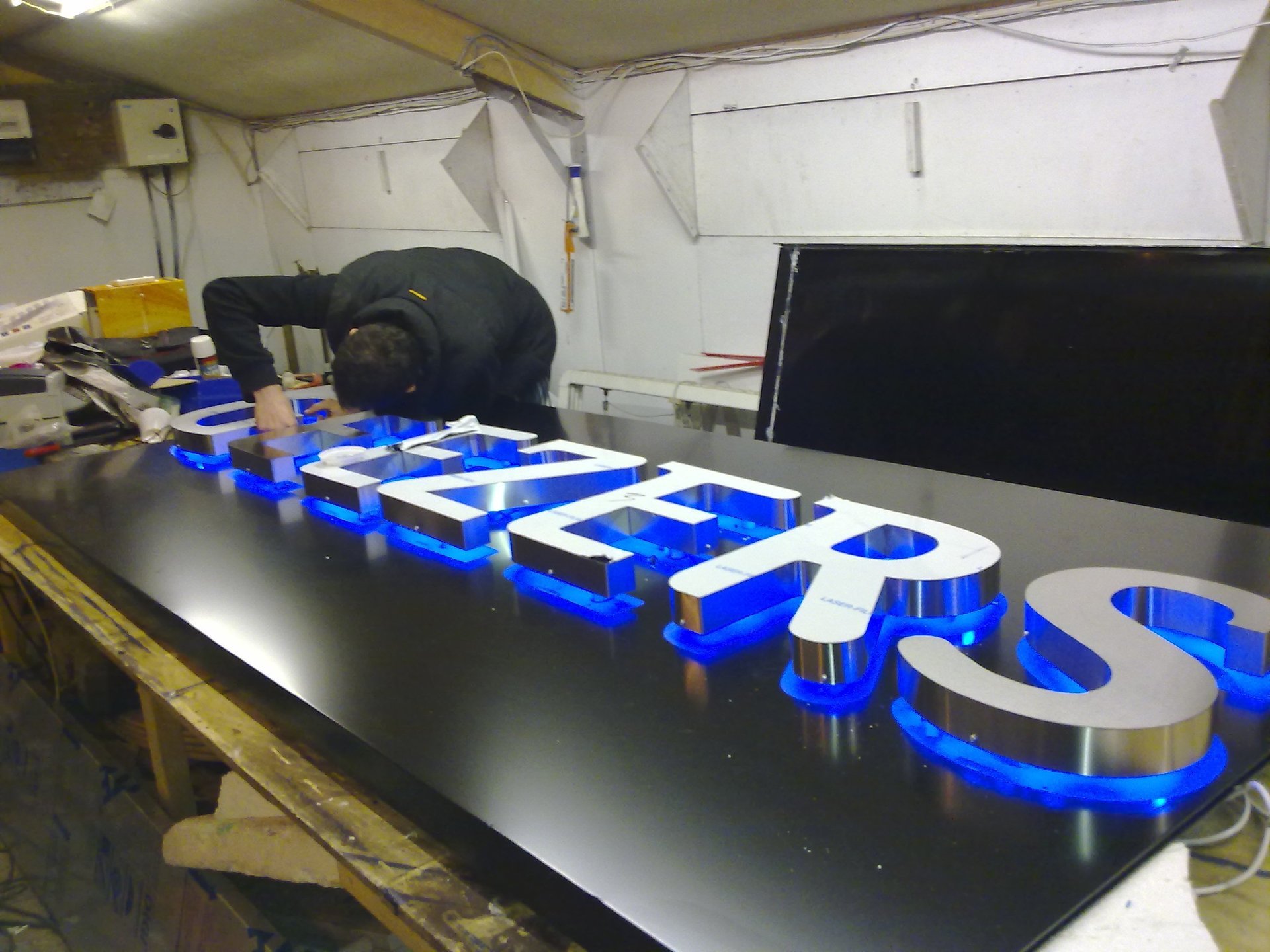 3d shop signs led back lit signs 3d office signs raised 3d logos in ...