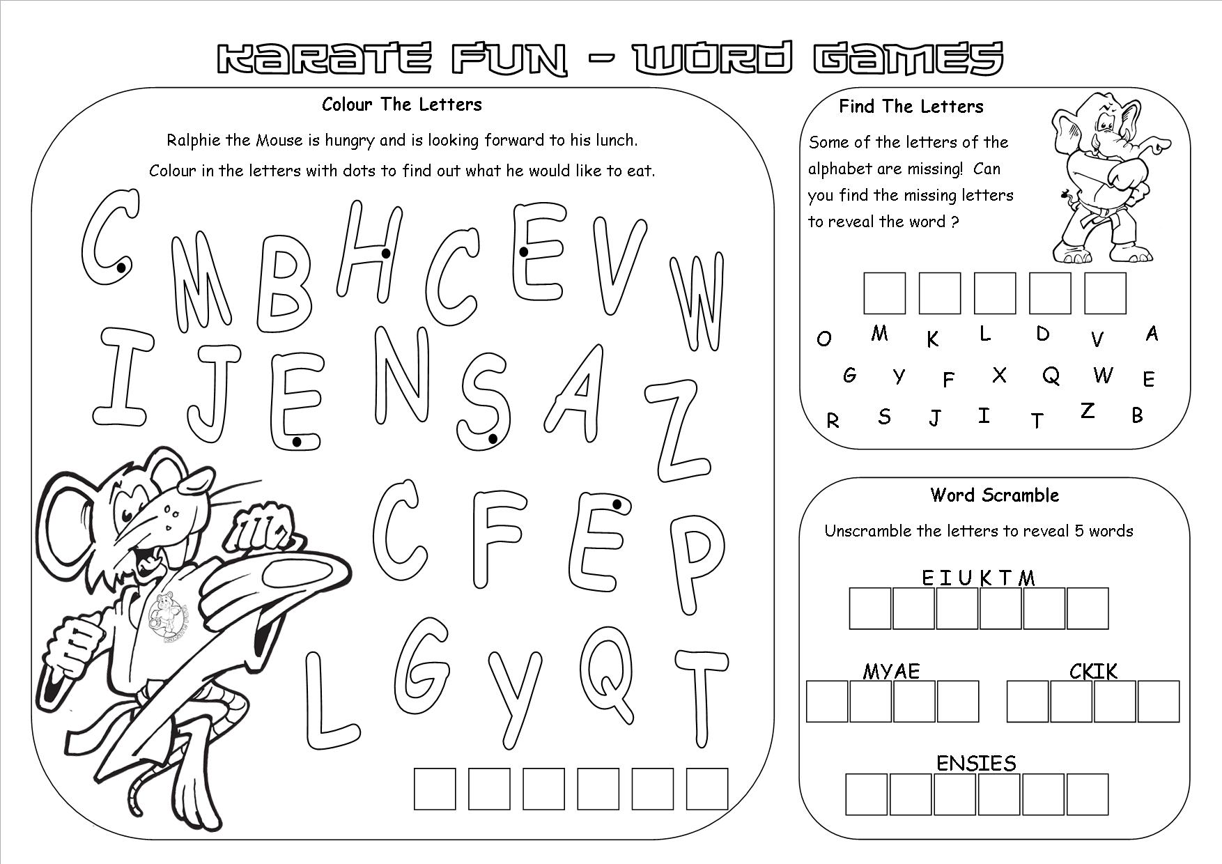 Children's Activity Page