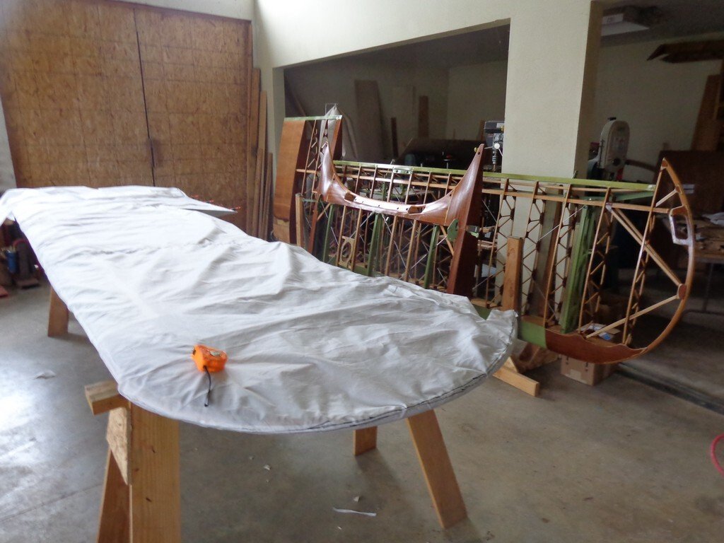 President George Bush the Elder Stearman wing build