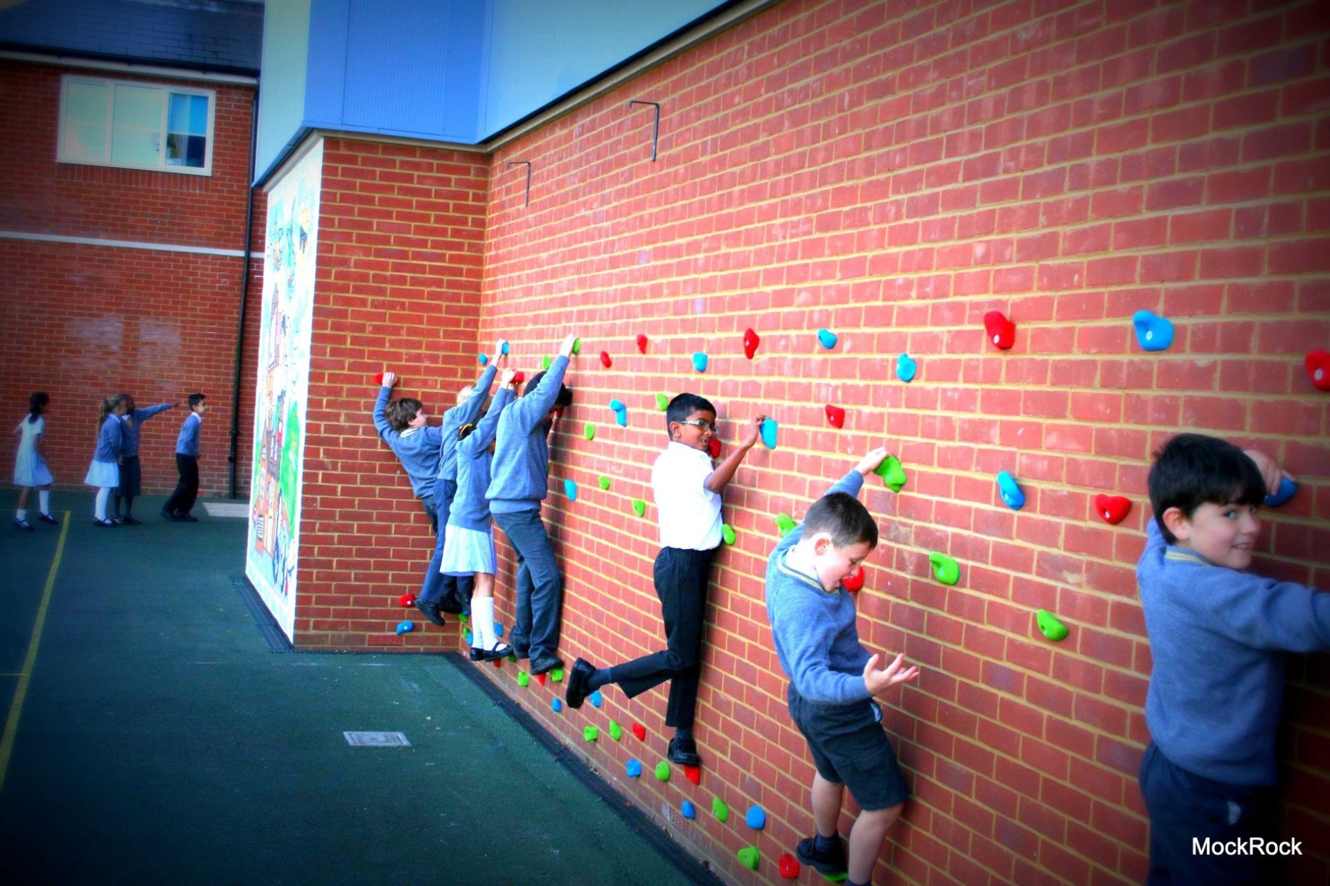 School Murals & Traverse Walls | Mock Rock