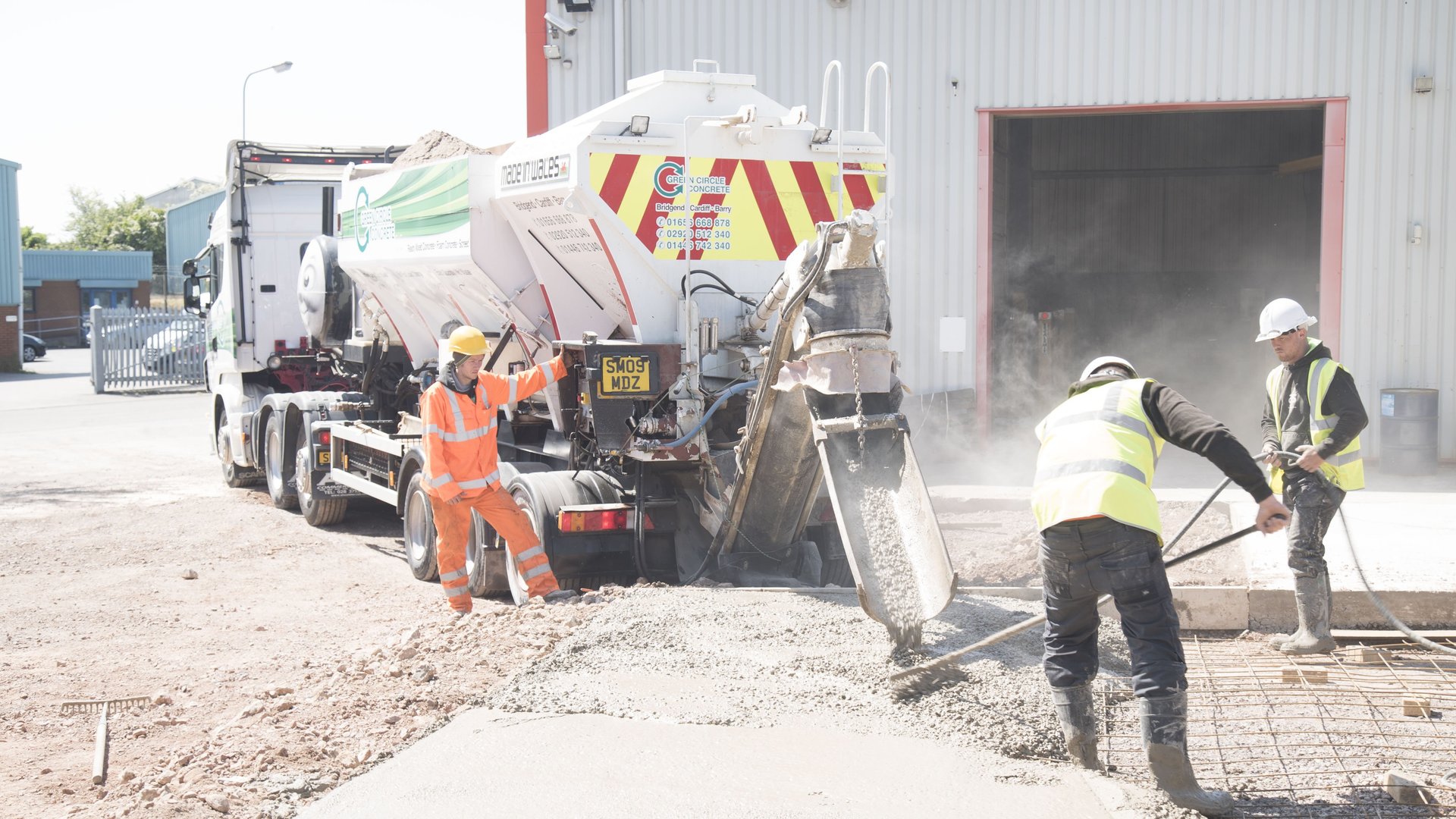 Ready mix concrete delivered to Cardiff, Bridgend and Barry areas