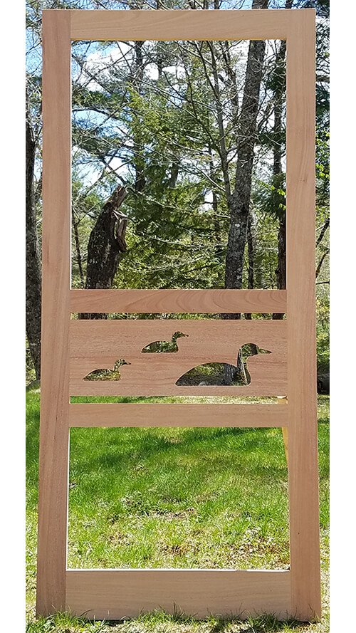 Custom Crafted Decorative Wood Doors | Western Maine Screen Doors
