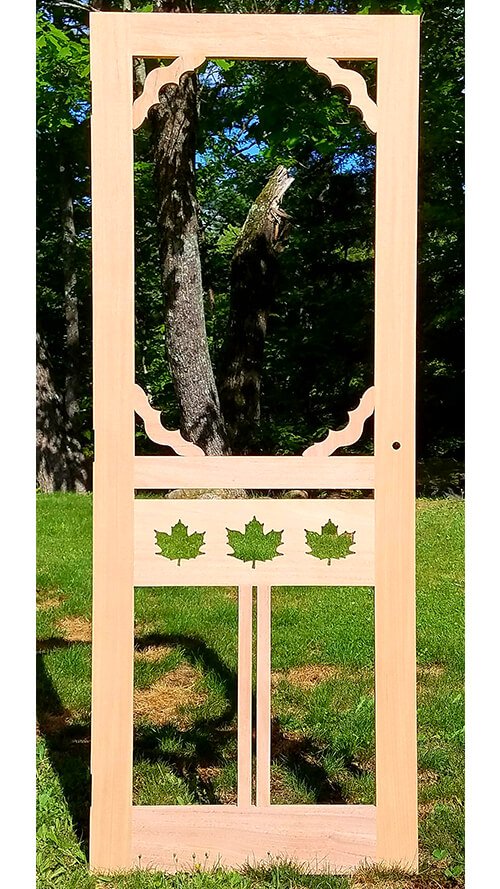 Custom Crafted Decorative Wood Doors | Western Maine Screen Doors