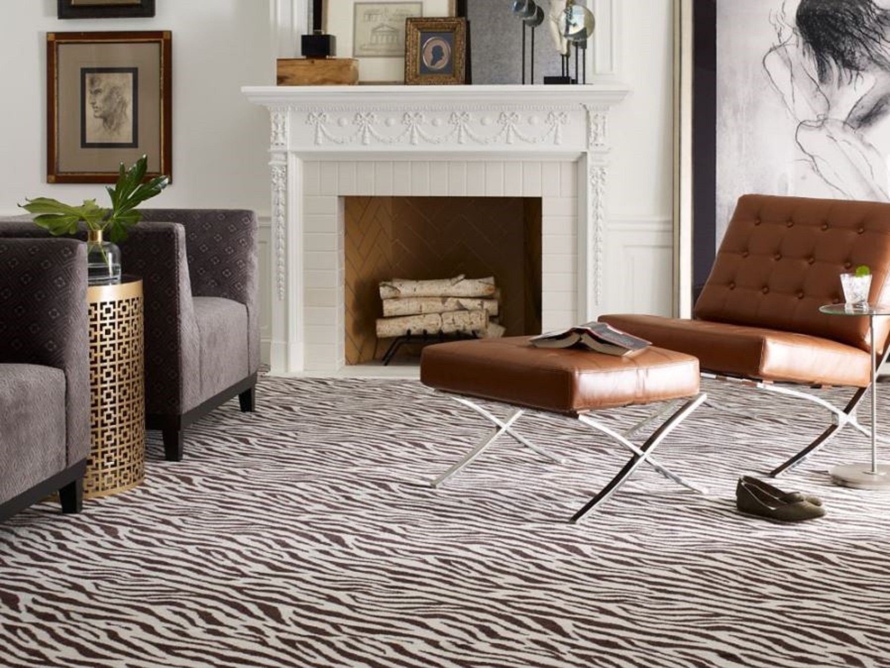 Would an animal print floor covering suit your home in Finchley?