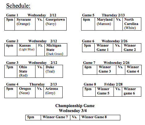 BBall Schedules