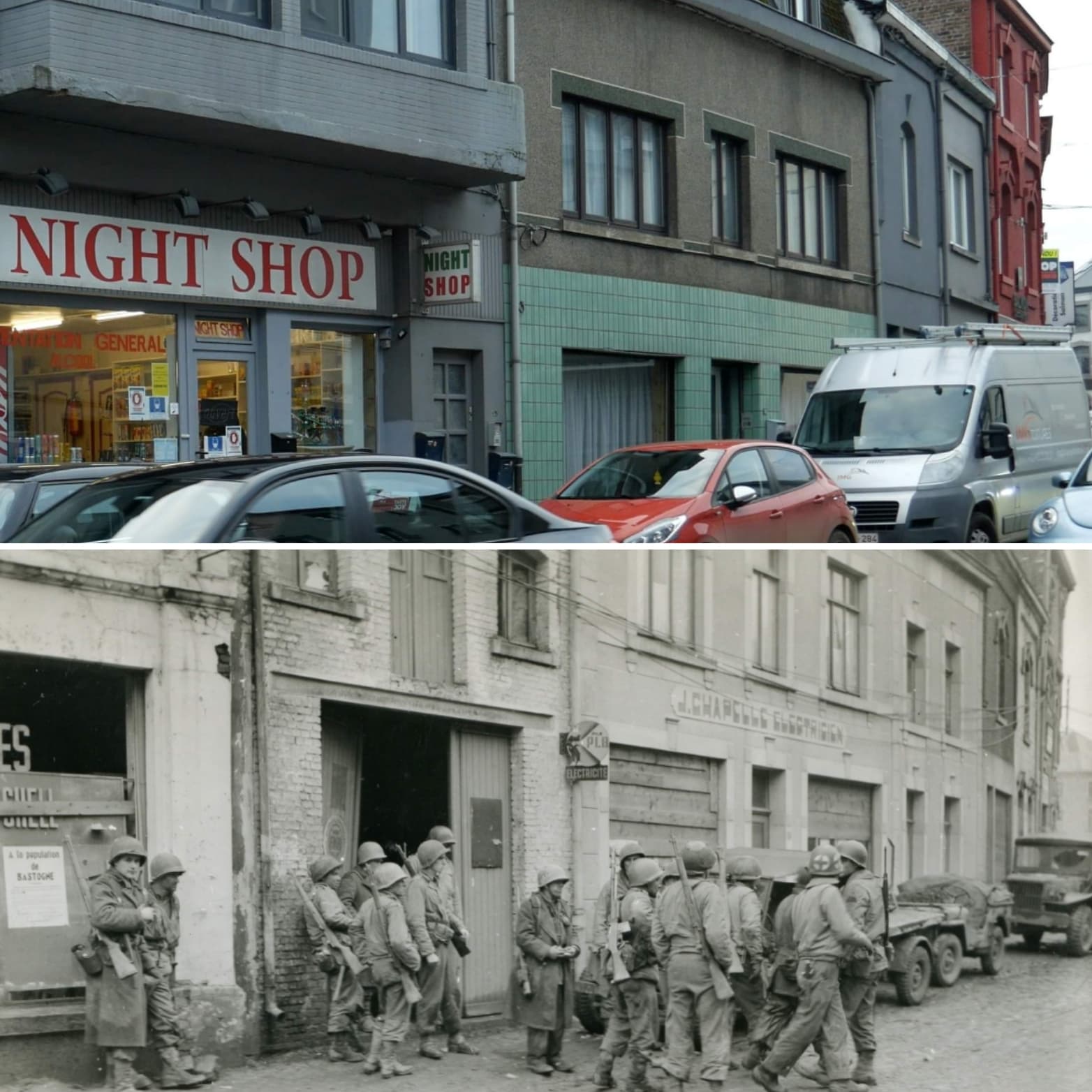 Battle of the Bulge: Bastogne WWII Then & Now