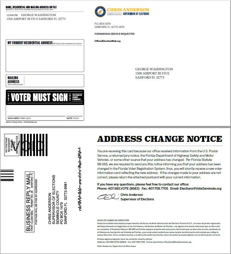 OfficialElectionMail.org | Amy Pennock | Seminole County Supervisor of ...