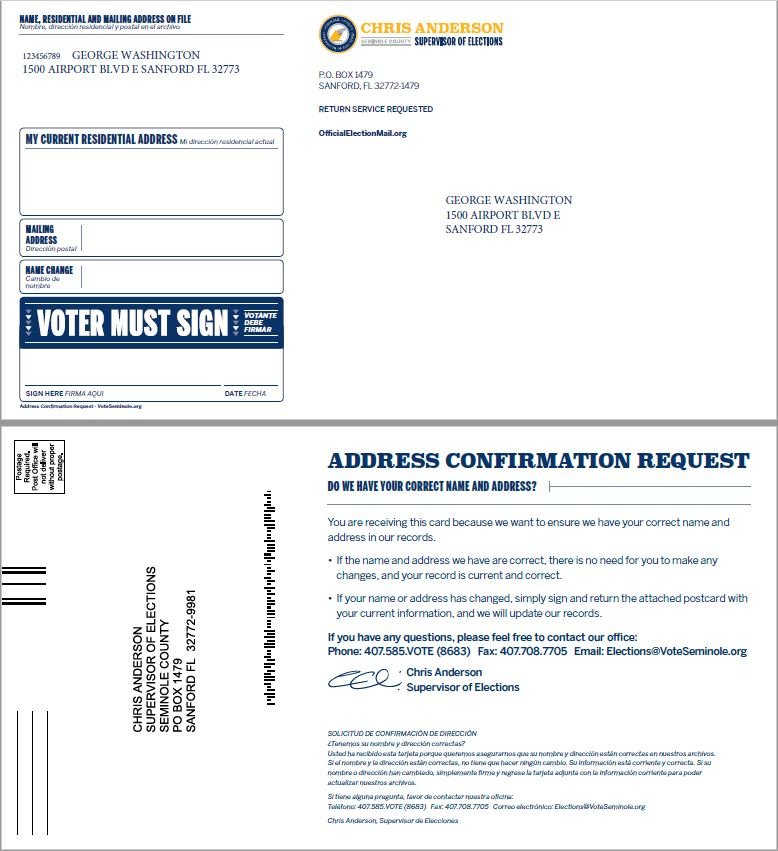 OfficialElectionMail.org | Amy Pennock | Seminole County Supervisor of ...