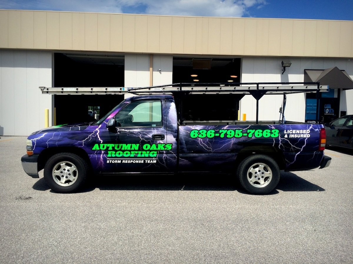 Roofing Company Vehicle Wraps