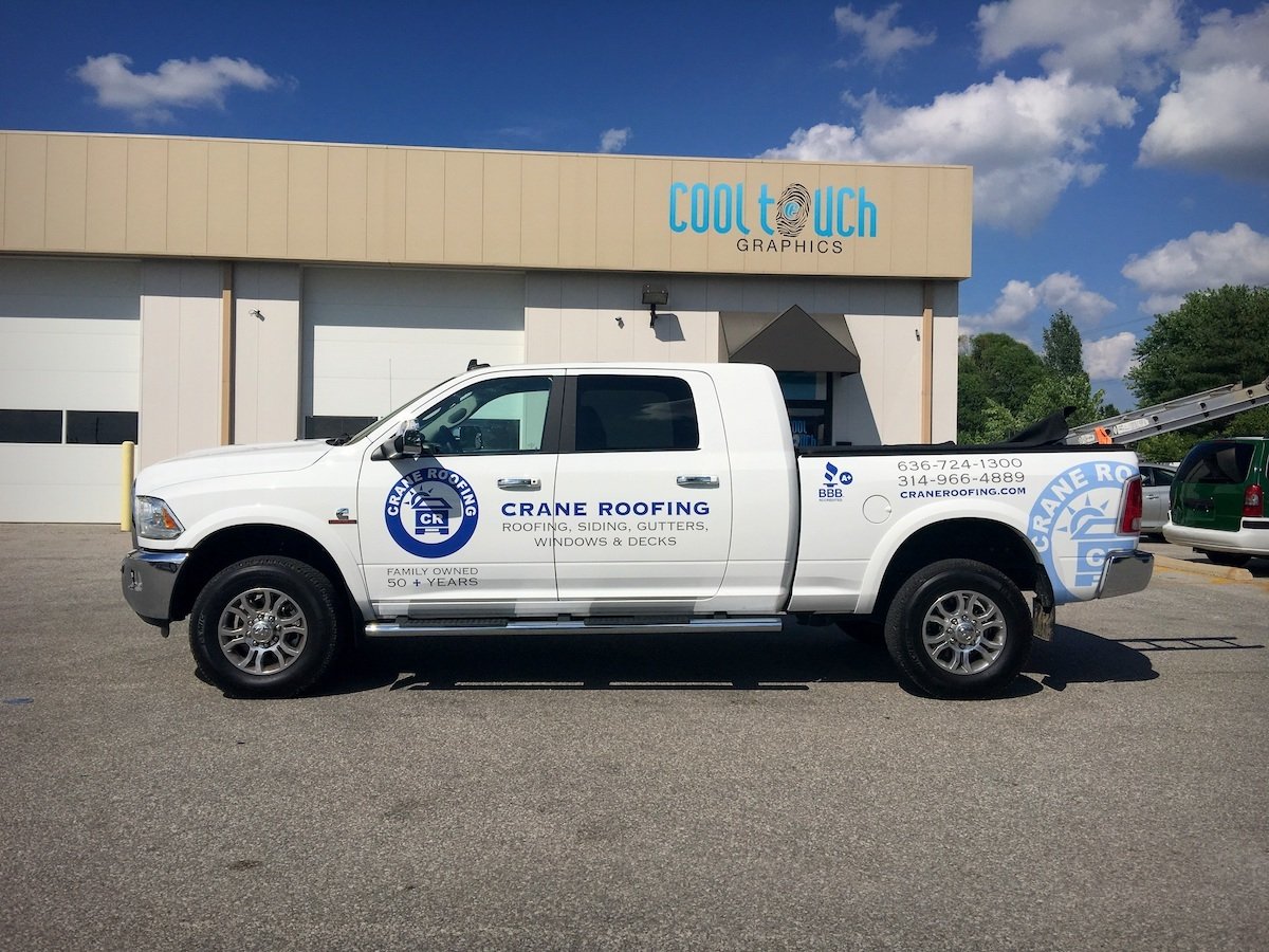 Roofing Company Vehicle Wraps