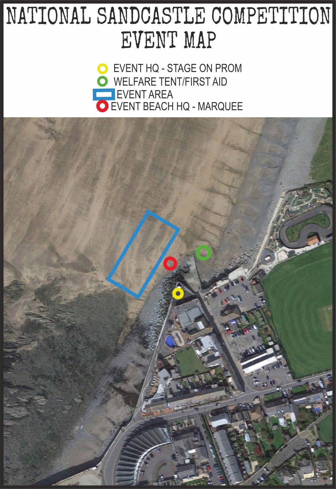 National Sandcastle Competition at Westward Ho! Beach, Devon.