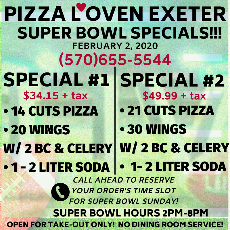 Pizza | Exeter, PA | Pizza L'Oven