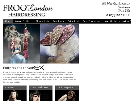 Frog London, reputable hair salon in Brentwood