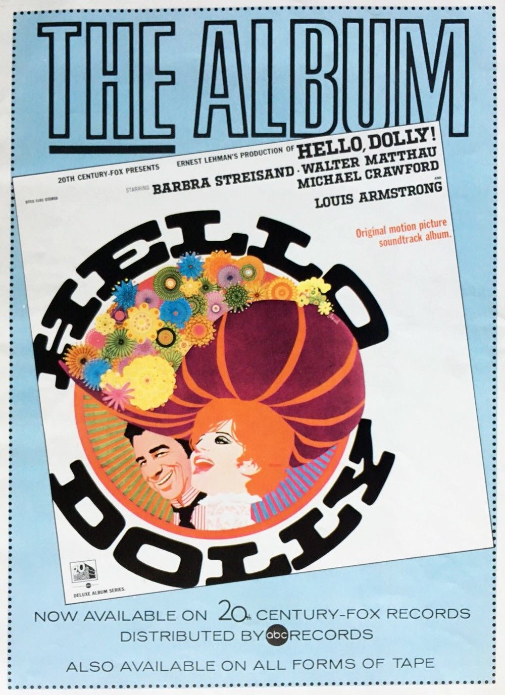 Barbra Archives | Hello Dolly 1969 Soundtrack Album