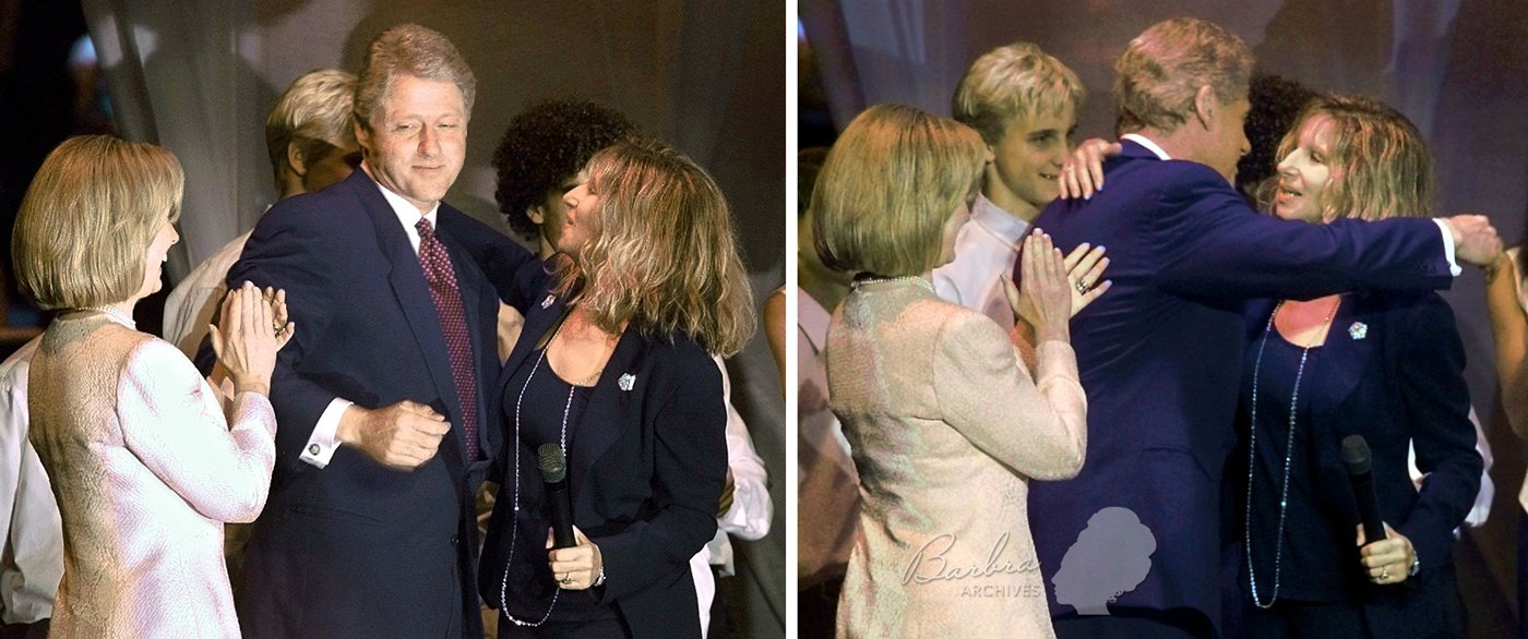 Streisand 1996 Presidential Gala Clinton-Gore