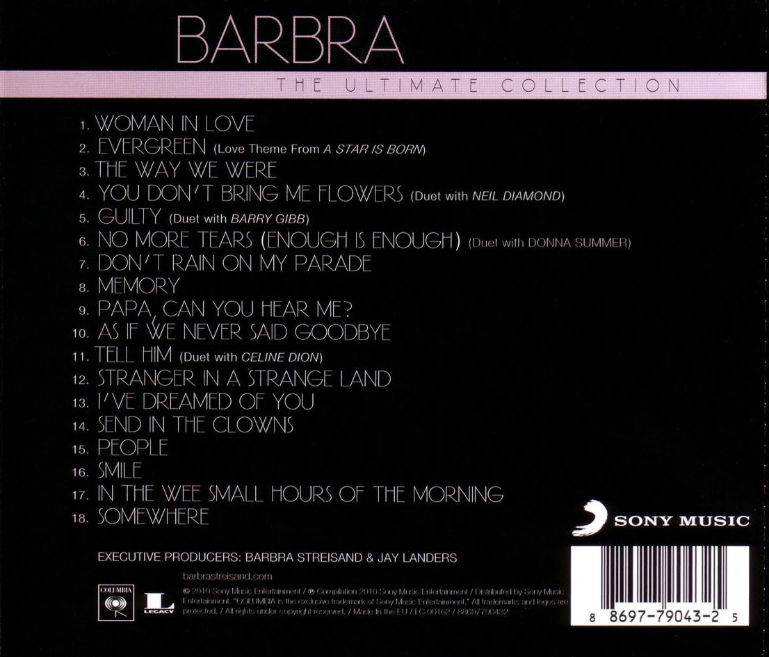 Barbra Archives | The Ultimate Collection CD 2010