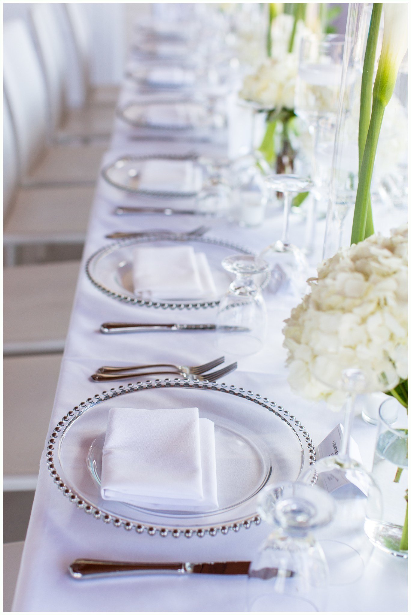 Modern All-White Wedding