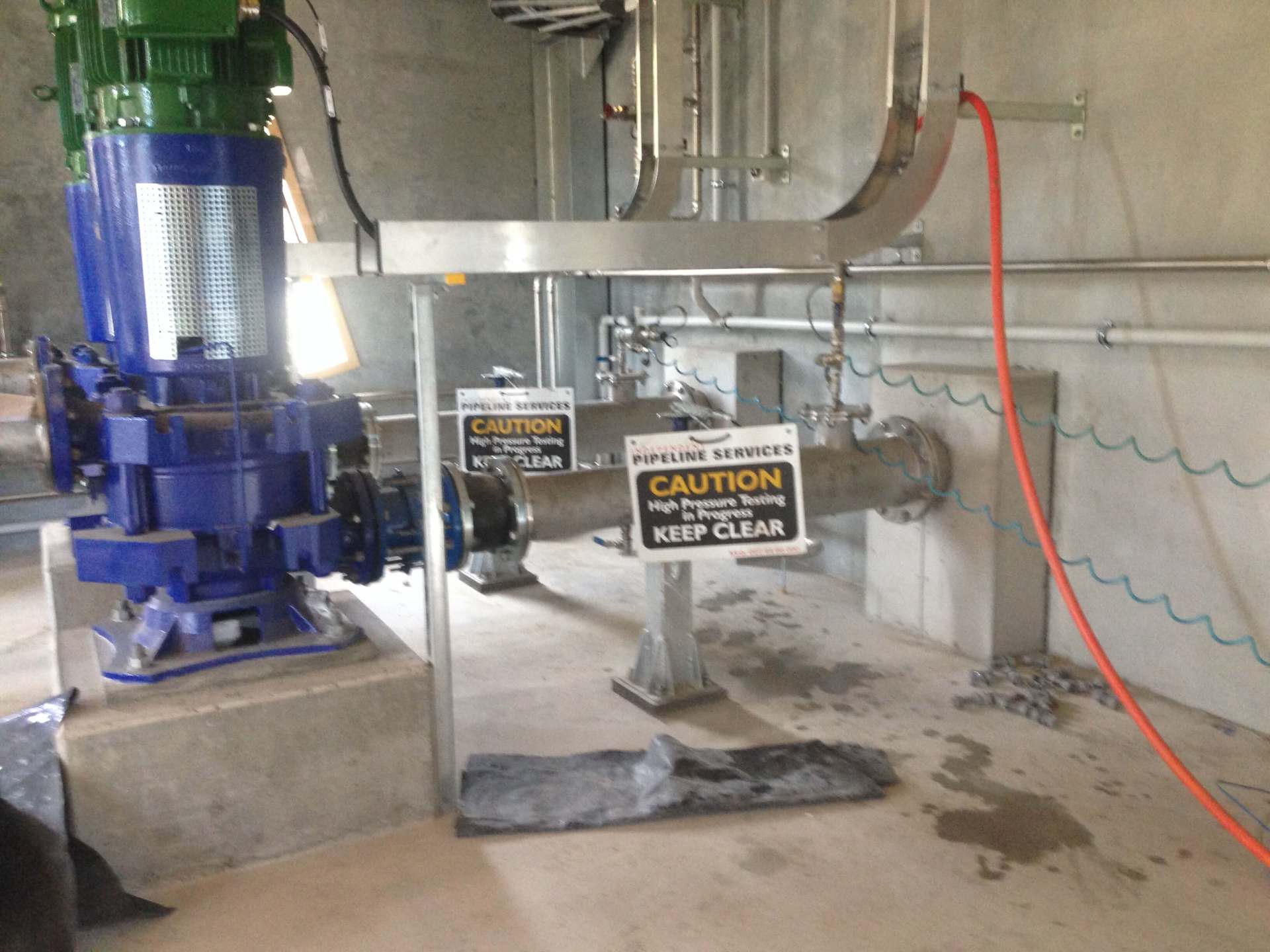 Hydrostatic & Pneumatic Pressure Testing for Pipeline Installations