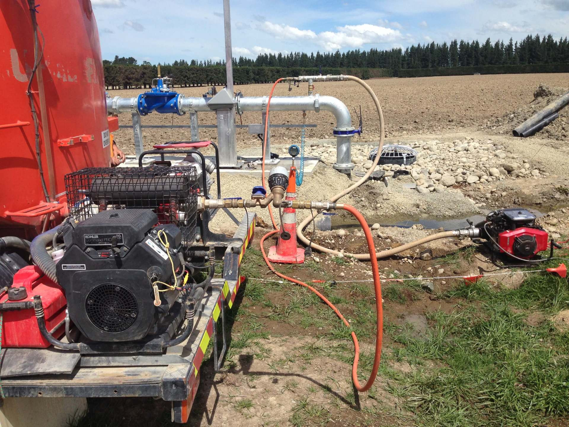 Hydrostatic & Pneumatic Pressure Testing for Pipeline Installations