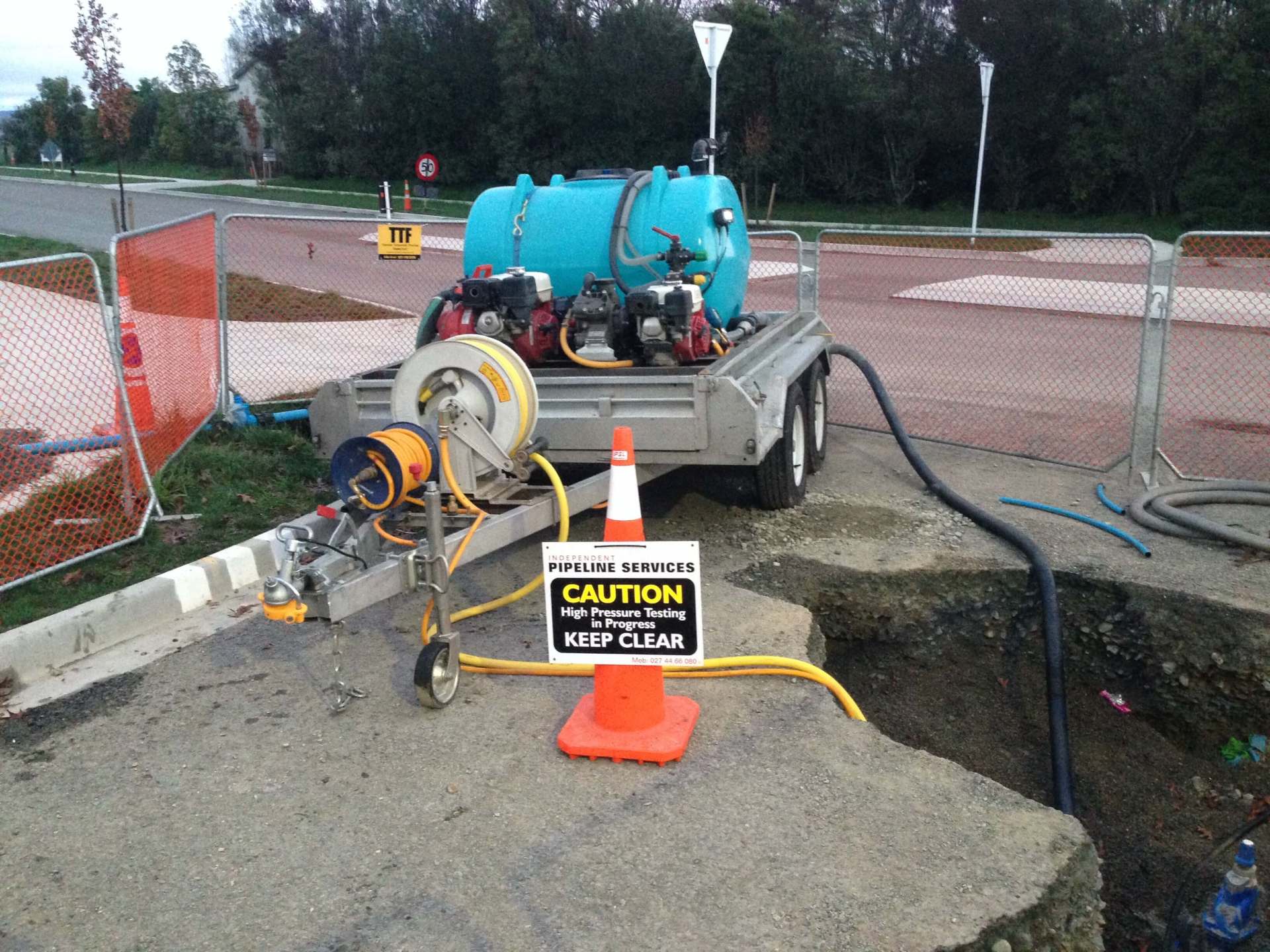 Hydrostatic & Pneumatic Pressure Testing for Pipeline Installations
