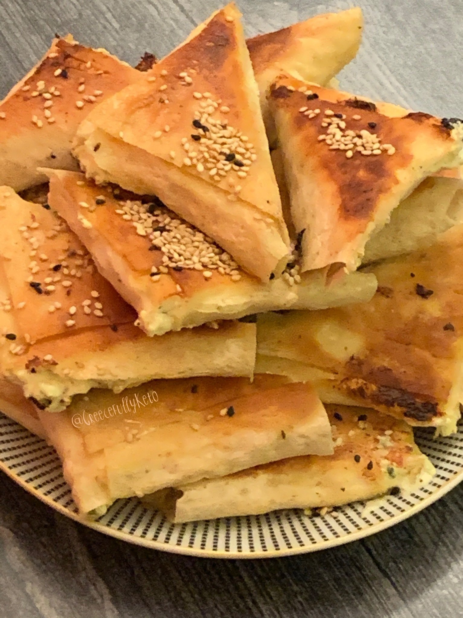 Keto Tyropitakia (Greek Cheese Pies)