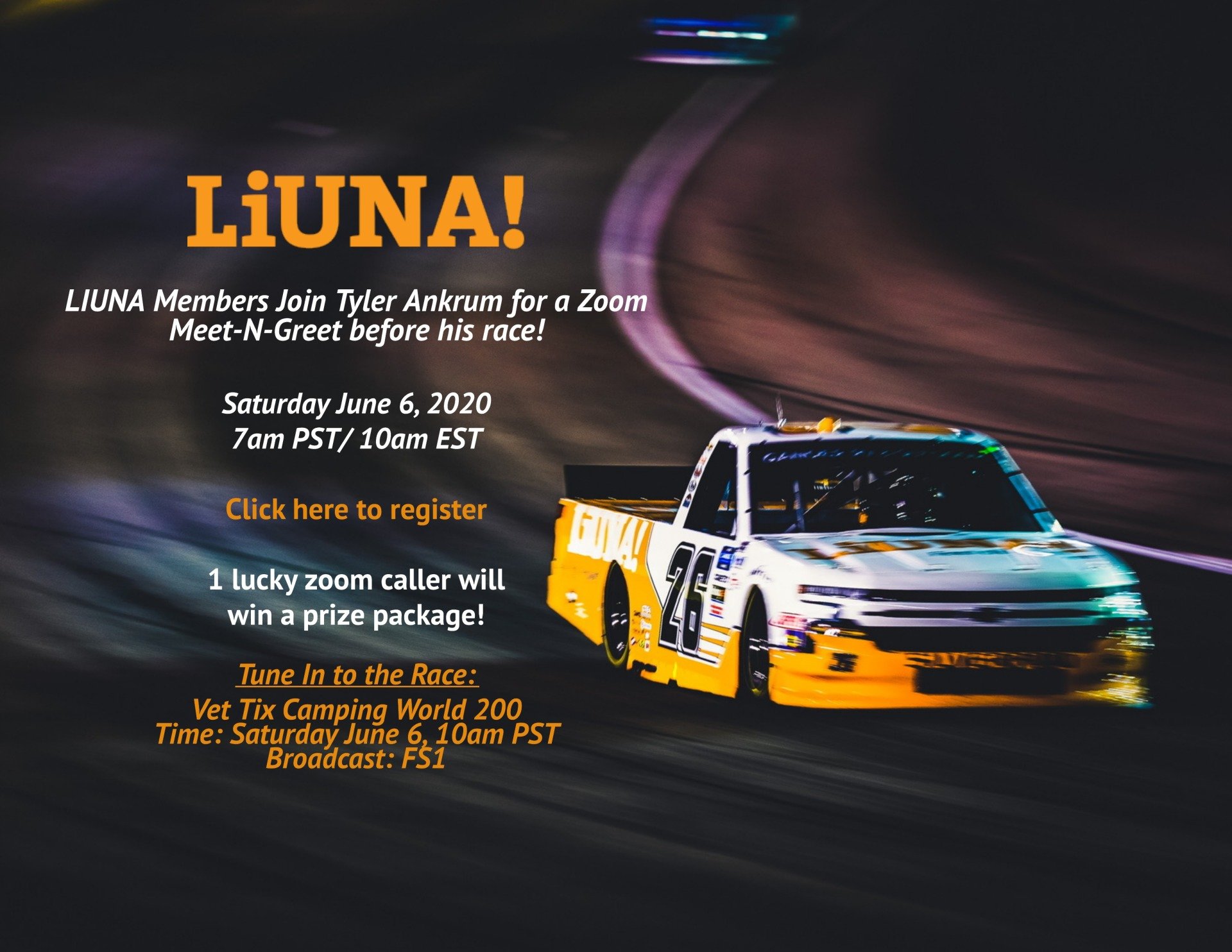 Virtual Meet-N-Greet with NASCAR Rookie of the Year Tyler Ankrum