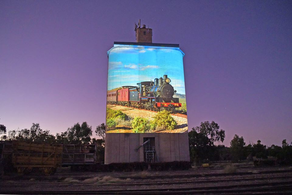 Quorn Silo Light Show