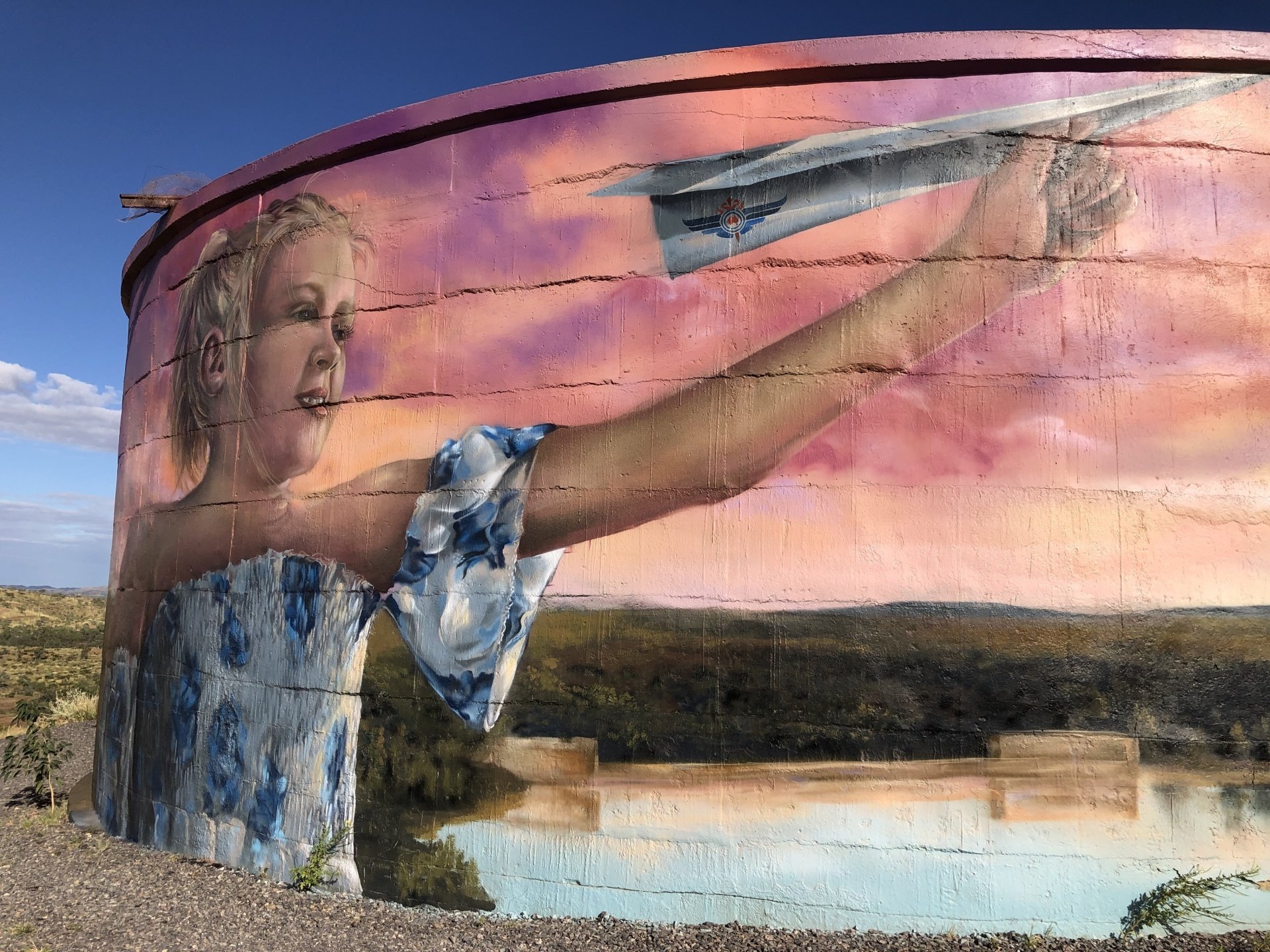 Cloncurry Water Tank Art
