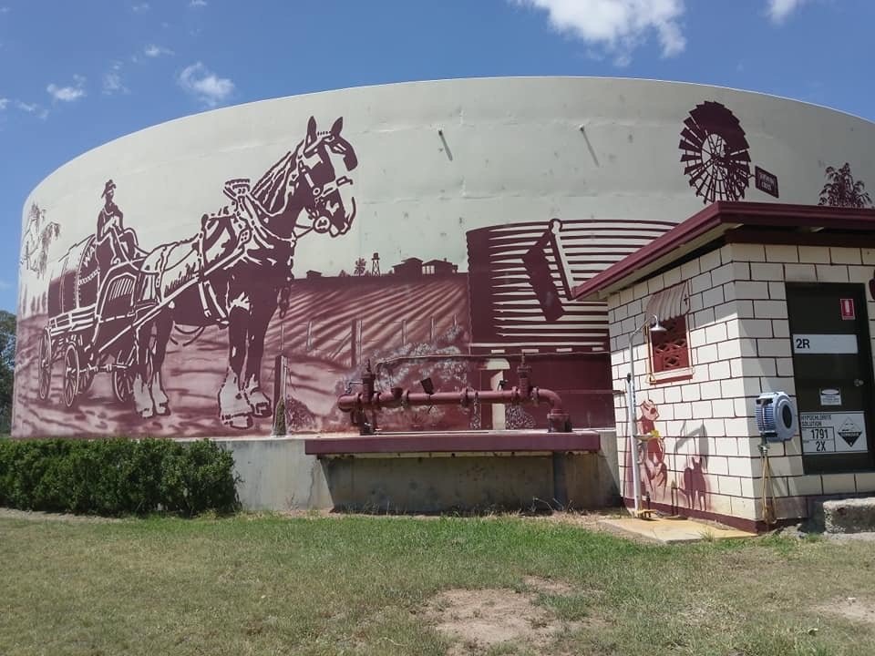 Australian Water Tower Art