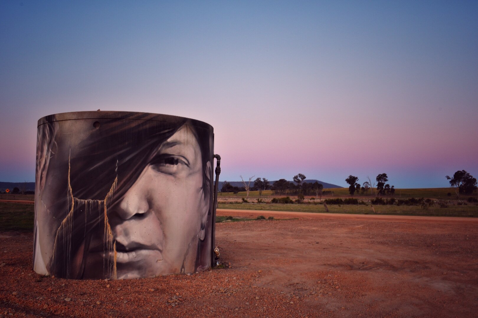 Winton Wetlands Water Tank Art