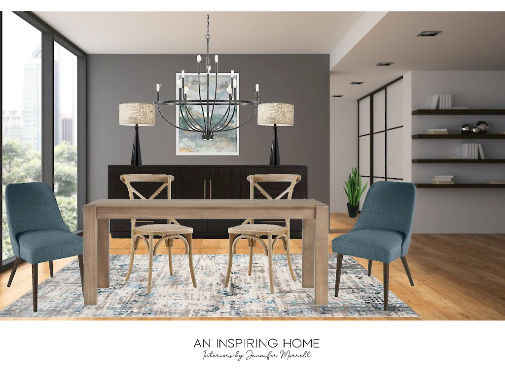 Modern Transitional Moody Dining Room Tips