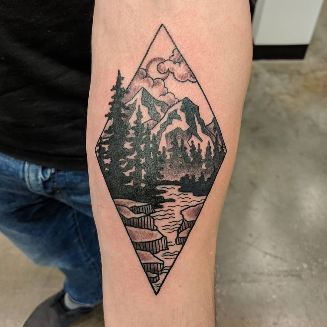Breathtaking Landscape Tattoos | Black Gold Tattoo Co