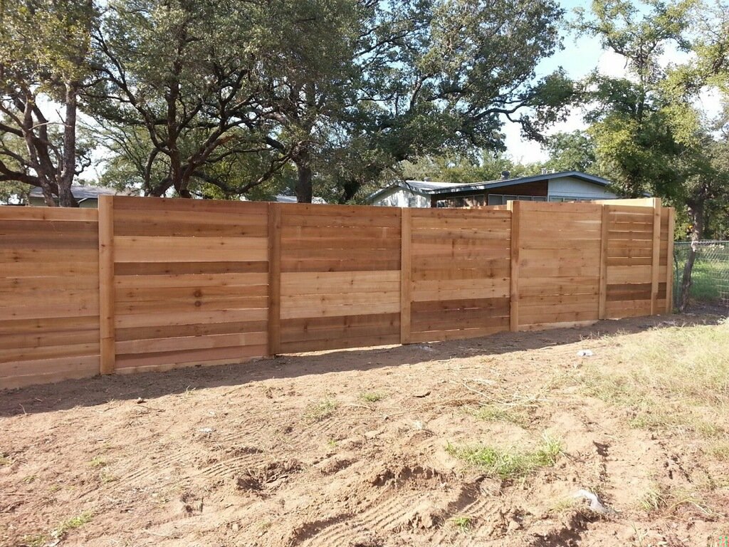 Horizontal Privacy Fence | Pflugerville Pfence Company