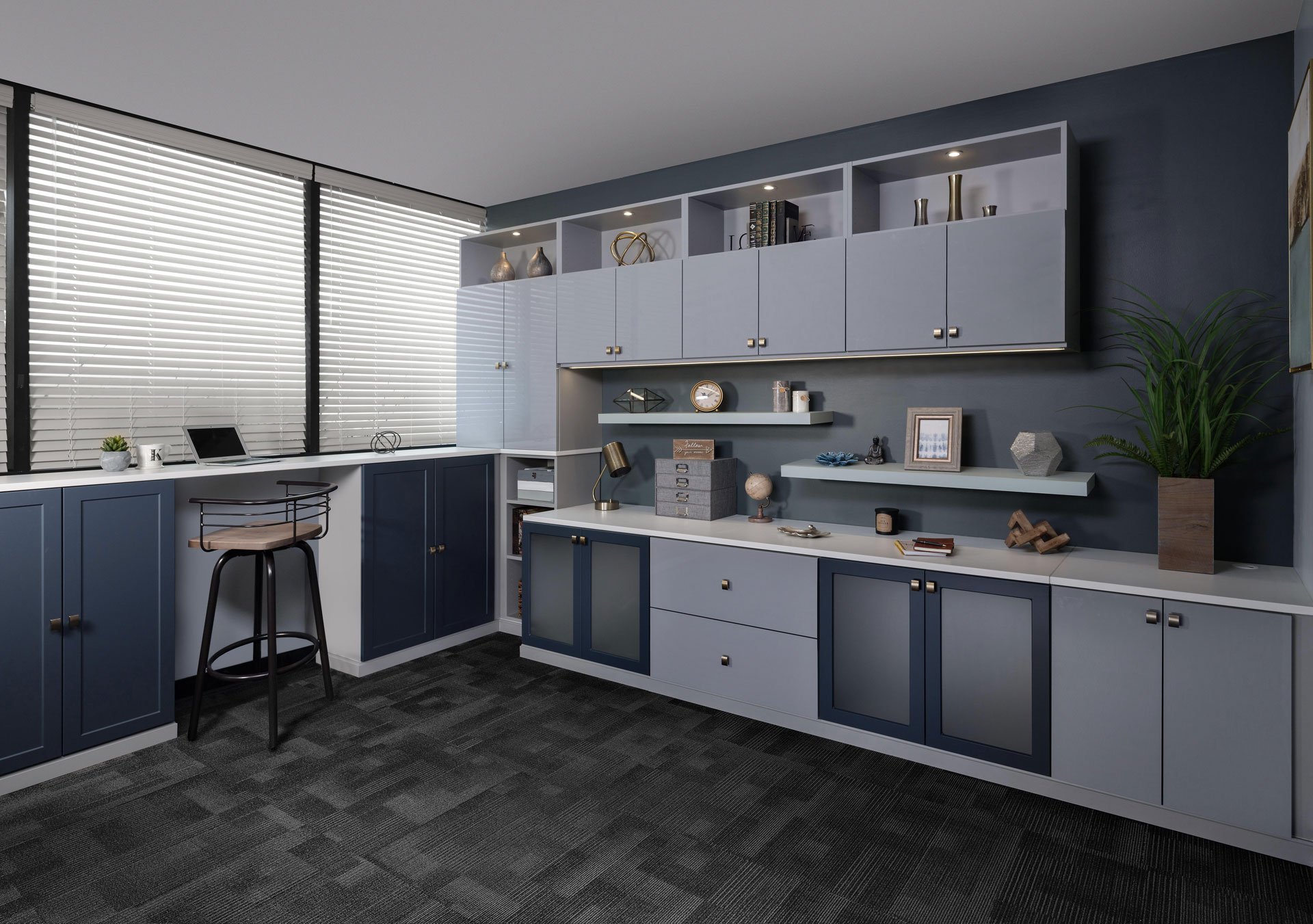 Home Office Design Tampa | Custom Home Office Organization and Installation