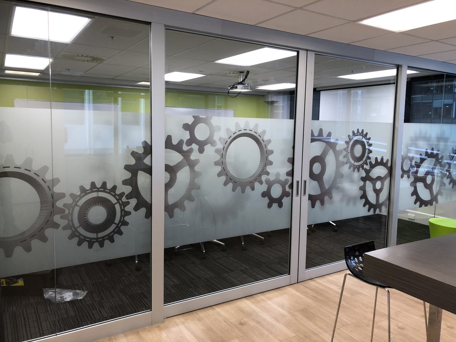 Office Window Frosting Glass Etch Films, Wellington