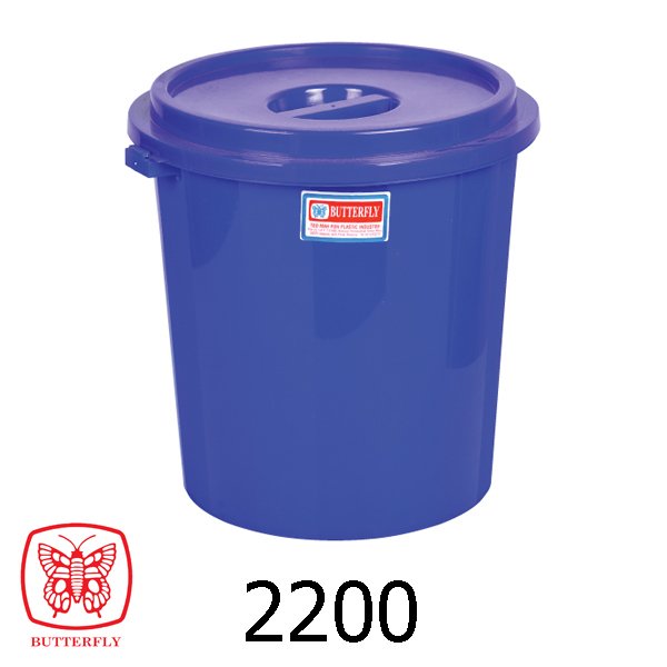 Plastic Pail With Cover | Household Supplies | Butterfly Plastic
