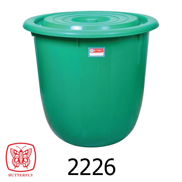 Plastic Pail With Cover | Household Supplies | Butterfly Plastic