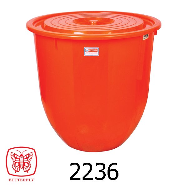 Plastic Pail With Cover | Household Supplies | Butterfly Plastic