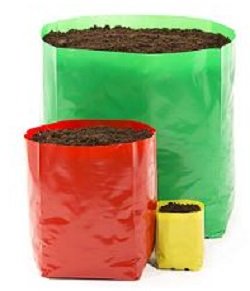Polythene plant pots made from recycled polythene by Hadopots