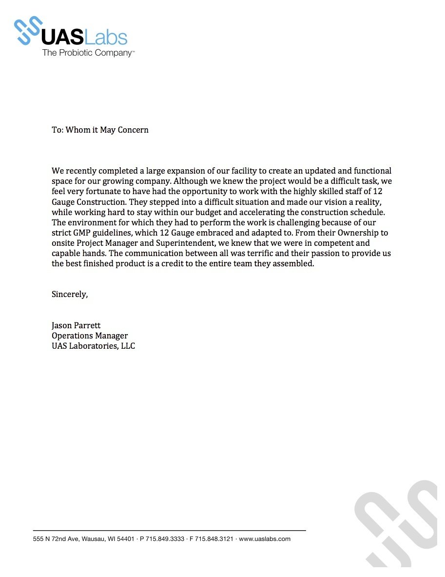 UAS Labs |Madison, WI | 12 Gauge Construction, LLC