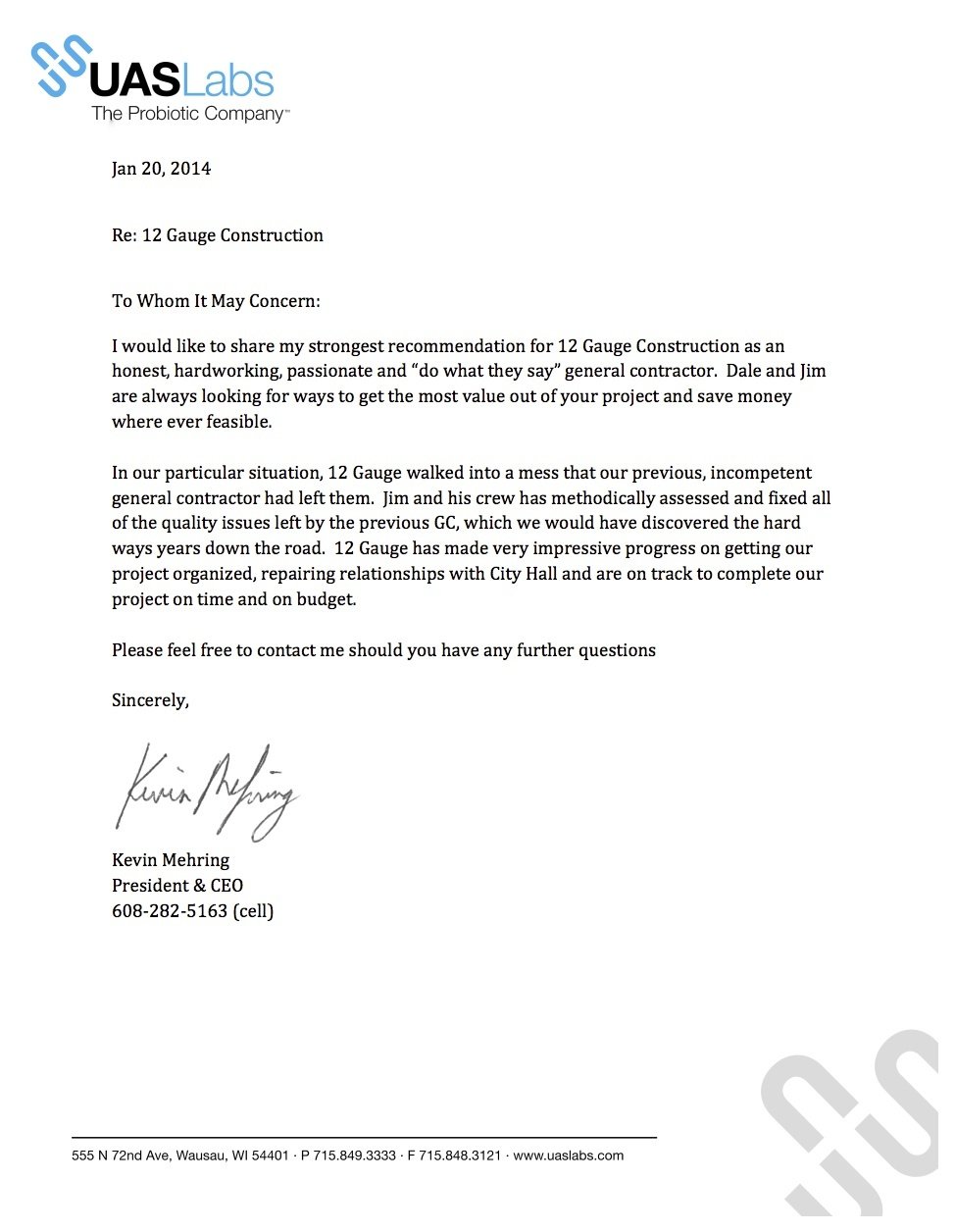 UAS Labs |Madison, WI | 12 Gauge Construction, LLC