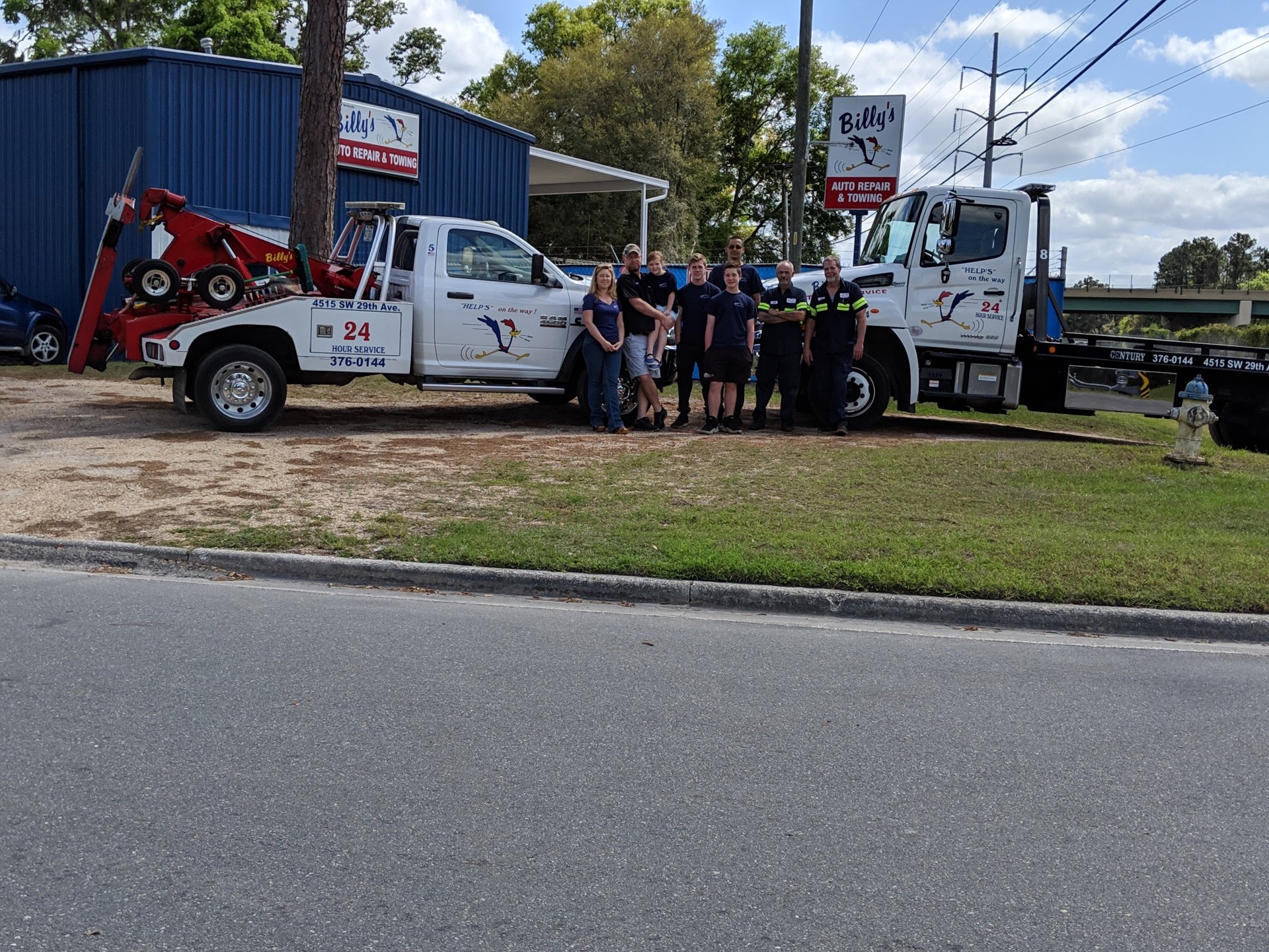 24/7 Towing Services Gainesville, FL | Billy's Auto Repair & Towing