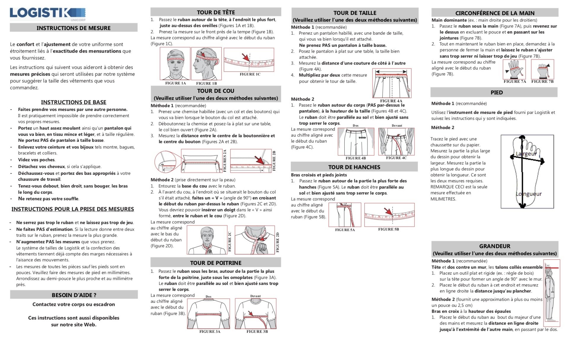 Uniform Sizing Home Measuring Kit