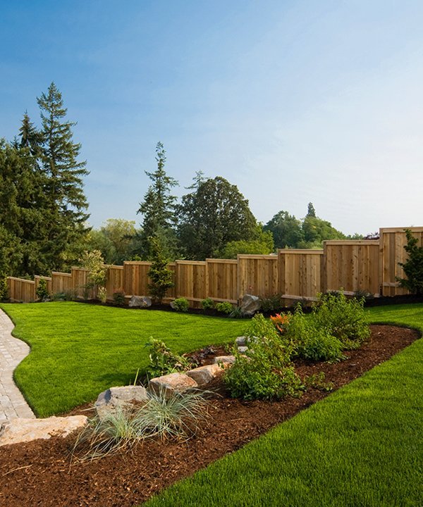 Beautiful fencing installations by Aber Landscapes Ltd