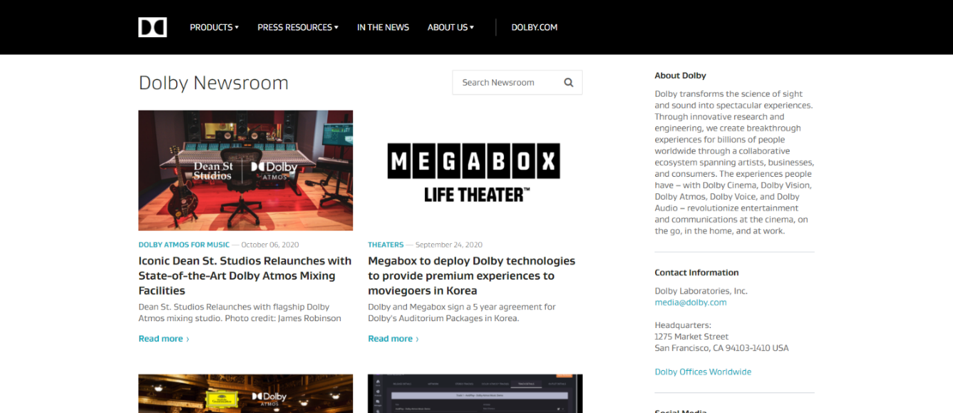 Media Page Essentials & Examples