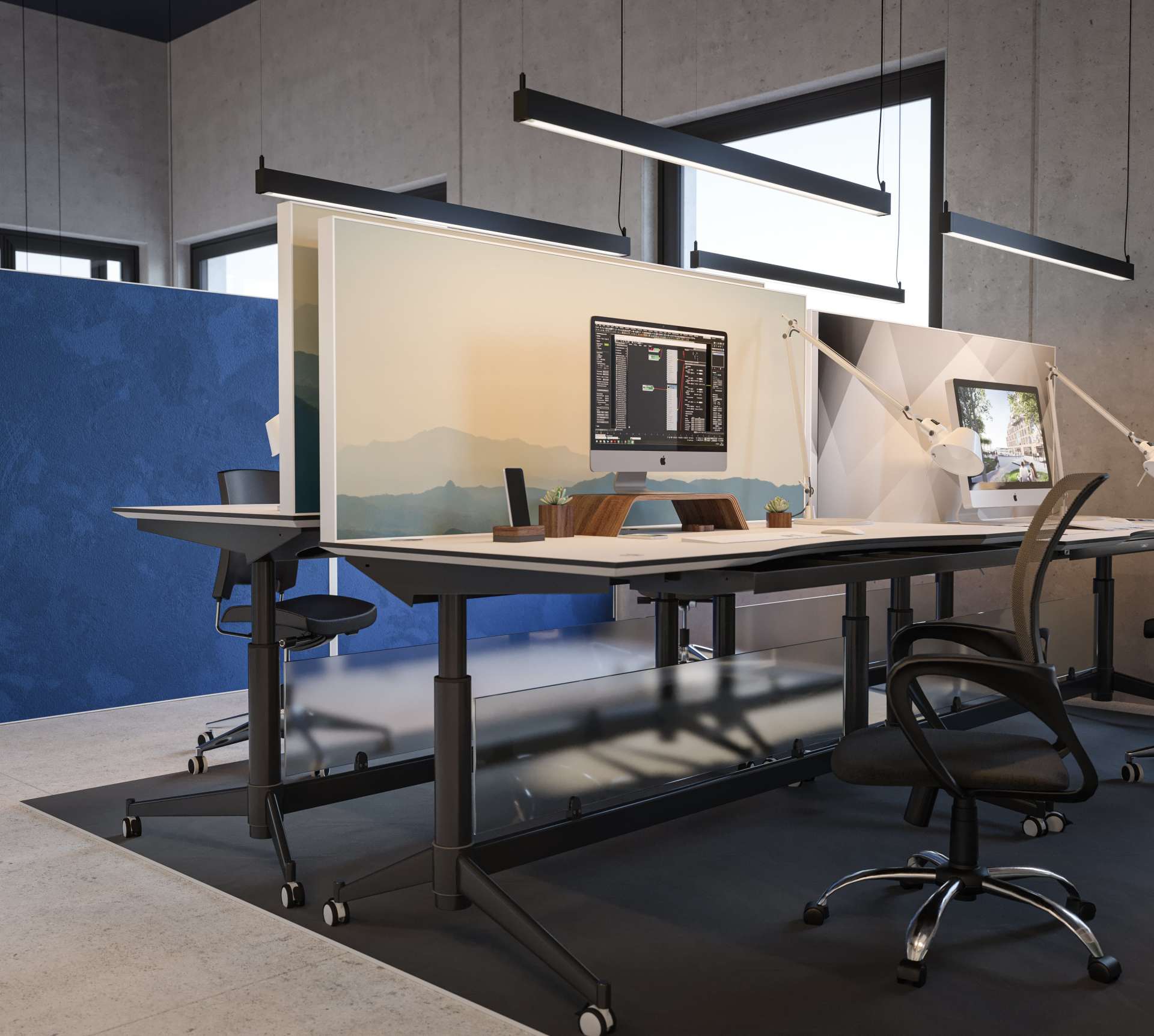 Noise-absorbing screen wall: Effective attenuation & optional motif