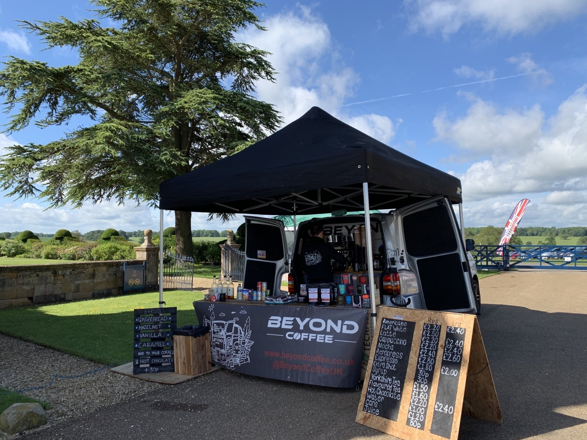 We serve delicious coffee from our custom built VW T5 van