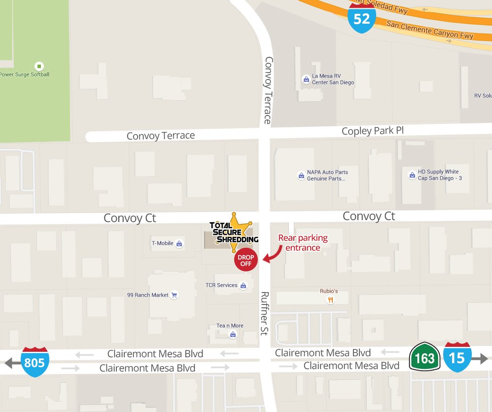 Witness Drop Off Shredding | Total Secure Shredding